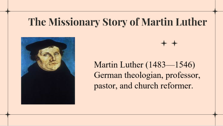 The Missionary Story of Martin Luther – April 28, 2024 – Revival Waves ...
